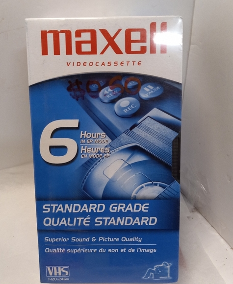 Maxell | Media | Maxell 2pk 6 Hours Vhs Recording Blank Media Cassette Standard Grade | Poshmark